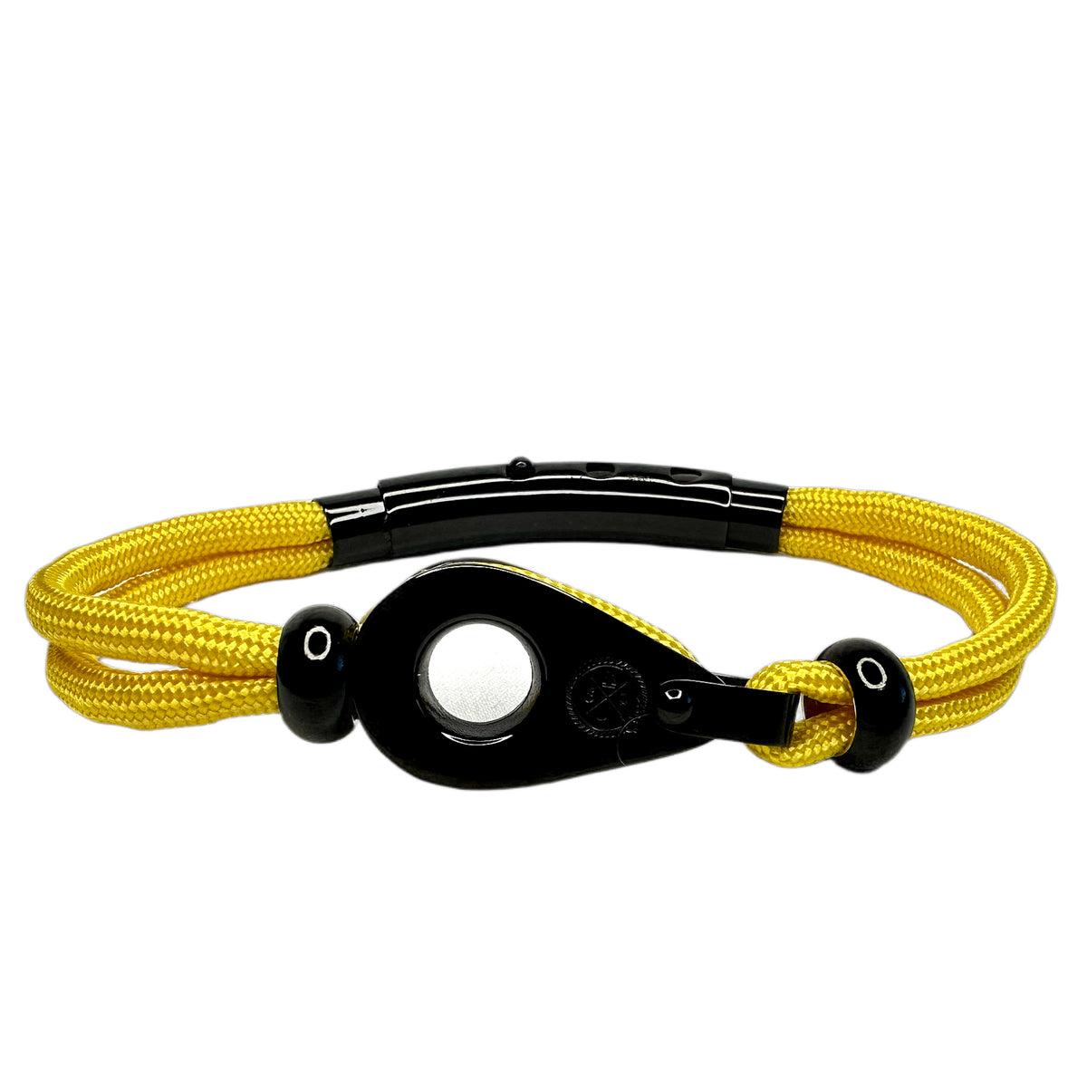 Double Yellow with SS Pulley & Beads Black – Seaknots