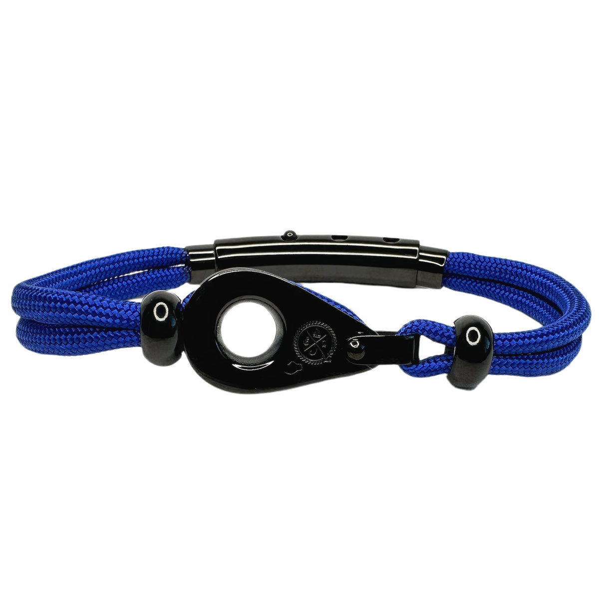Double Royal Blue with SS Pulley & Beads Black – Seaknots