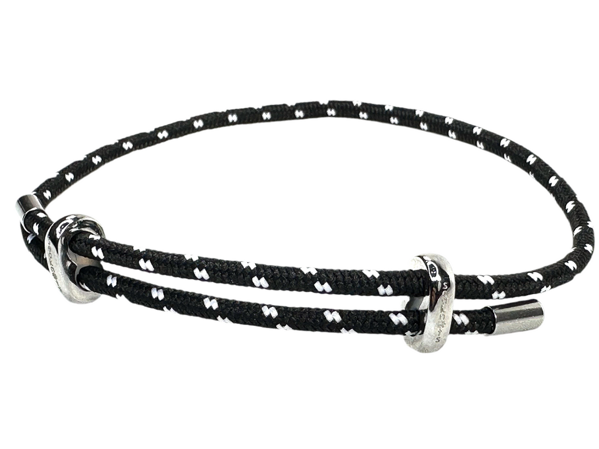 Marine Rope W SS Knot Black / Silver – Seaknots