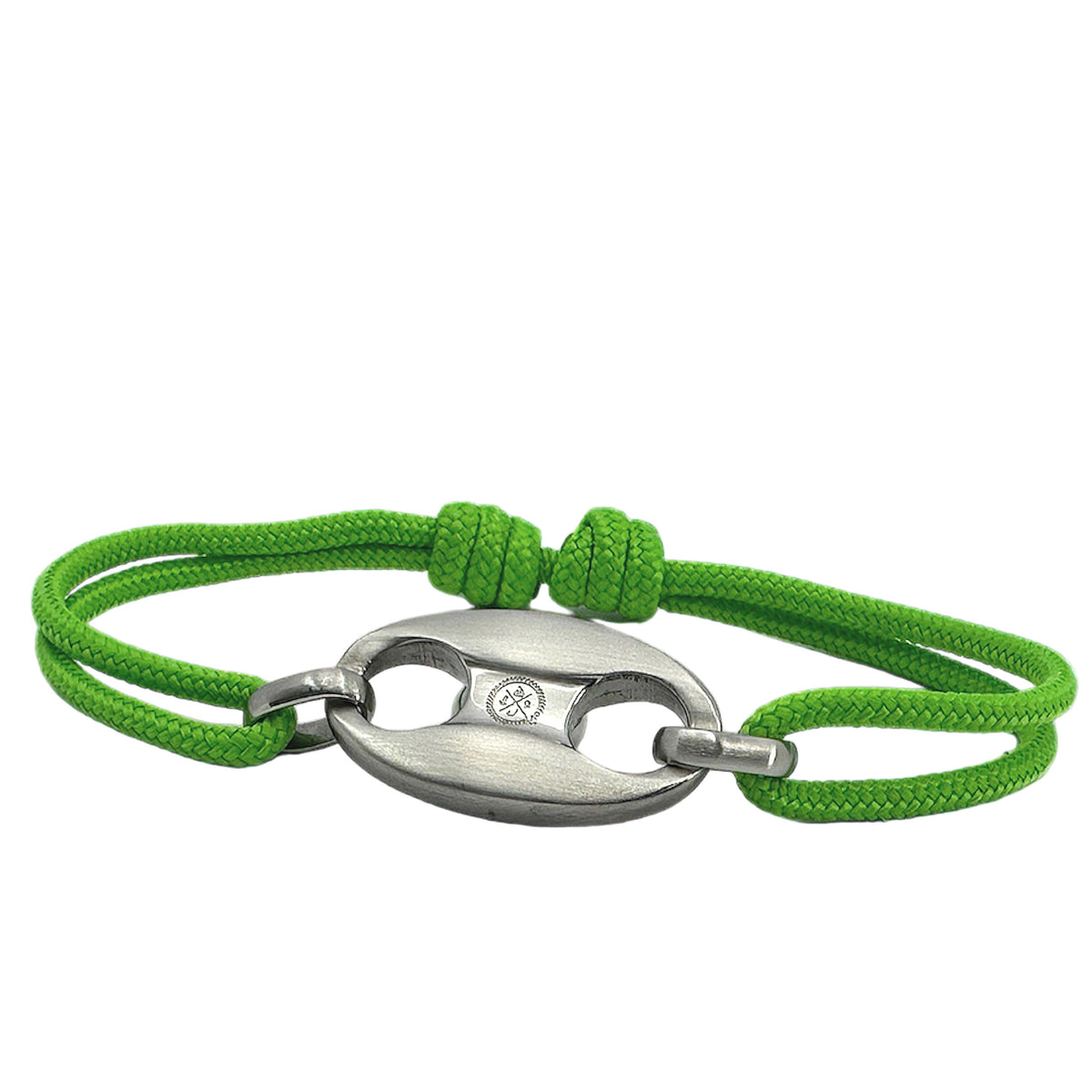 Mariner Knots Neon Green/Brushed Silver – Seaknots