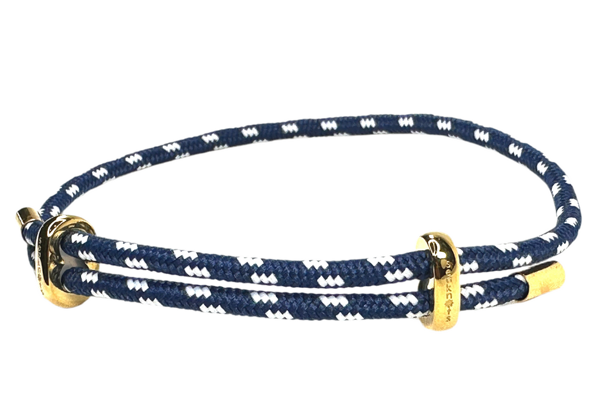 Marine Rope W SS Knot Navy Blue/ Gold – Seaknots