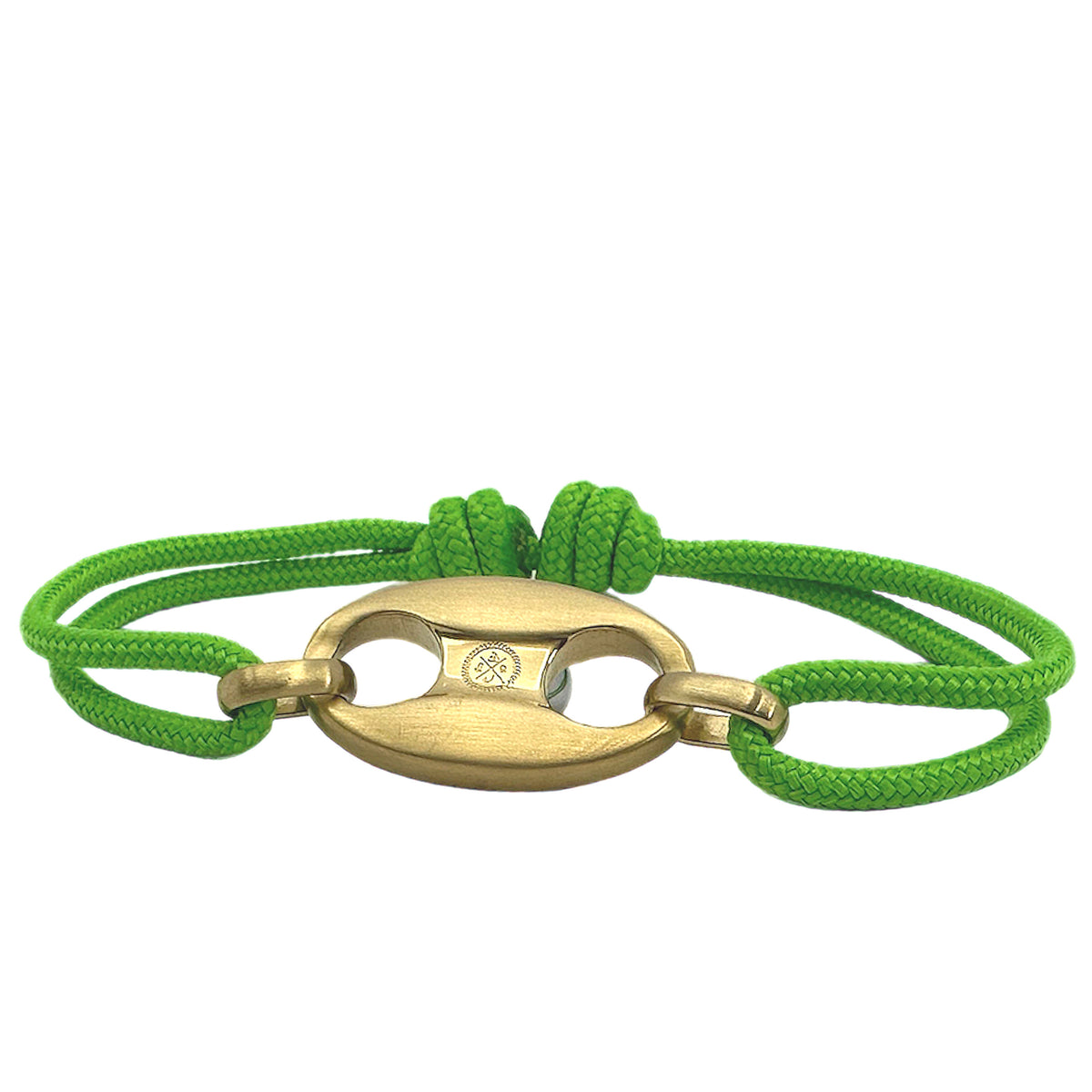 Mariner Knots Neon Green/Brushed Gold – Seaknots